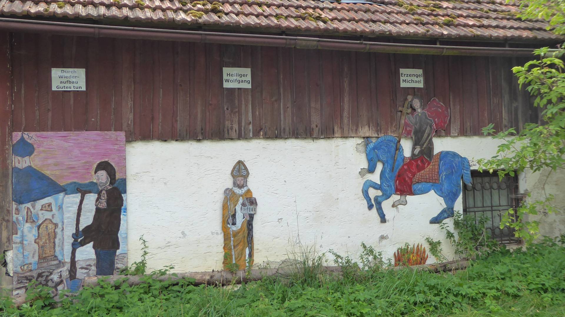 Der ganz eigene Wolfgangsweg unseres Pilgerbruders Rudi Simeth: Regen ...